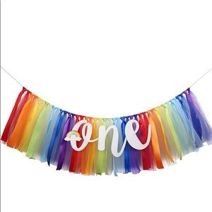 Other | Rainbow Highchair Banner Decoration For Babyparty Theme | Poshmark